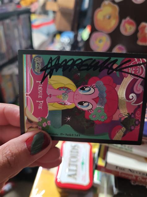 I Gave My Friend A Pinkie Pie Trading Card Signed By Andrew Wk As A