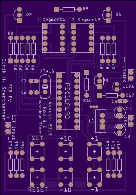 Pic Microcontroller Based Timer Pcb Layout