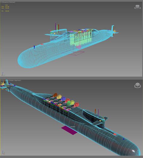 Type 094 Jin Class Submarine 3d Model By Finiask