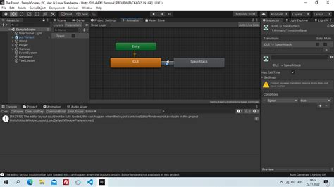 C Не работает анимация через Animator в Unity Stack Overflow на