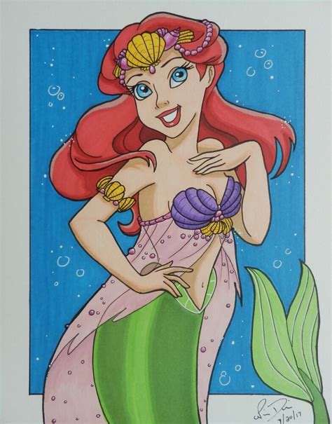 Ariel The Little Mermaid Drawing