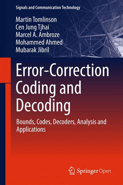 Error Correction Coding And Decoding Pdf Free Download Books