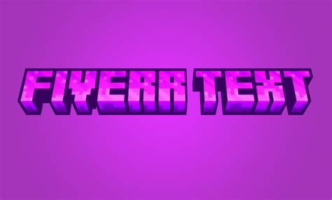 Create A Minecraft Text In The Style You Prefer By Mrtest738 Fiverr