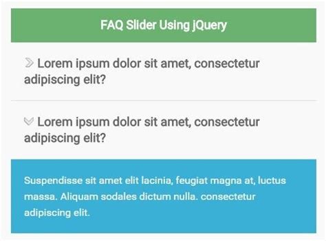 Simple Smooth Faq Accordion With Jquery And Css Faq Slider Jquery