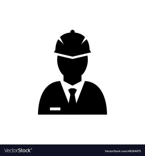 Engineer Simple Icon Royalty Free Vector Image