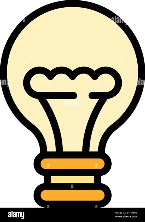 Bulb Smart Lightbulb Icon Outline Bulb Smart Lightbulb Vector Icon For Web Design Isolated On