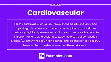 Cardiovascular Notes And Practice Questions Nclex Rn® Examples