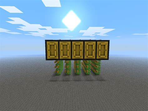 7 Wide Binary To 7seg Decoder With Piston Display Minecraft Map