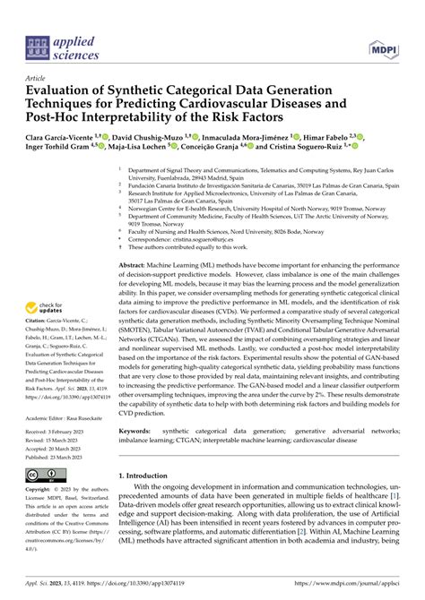 Pdf Evaluation Of Synthetic Categorical Data Generation Techniques