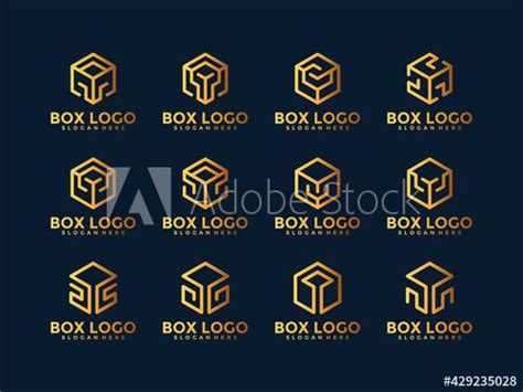 Abstract Premium Business Cube Logo Vector Logo Box Logo Logo