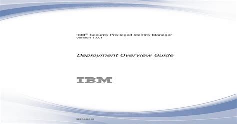 pdf deployment overview guide ibm€¦ · version 1 0 1 deployment overview guide preparing