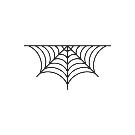 Spider Web Vector Isolated On White Background 15613975 Vector Art At