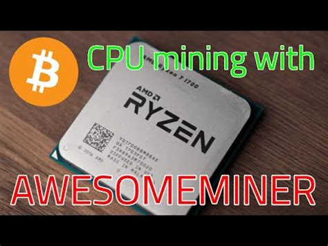 Cpu Mining With Awesomeminer Youtube