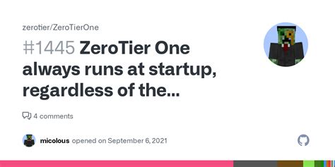 Zerotier One Always Runs At Startup Regardless Of The Launch Zerotier