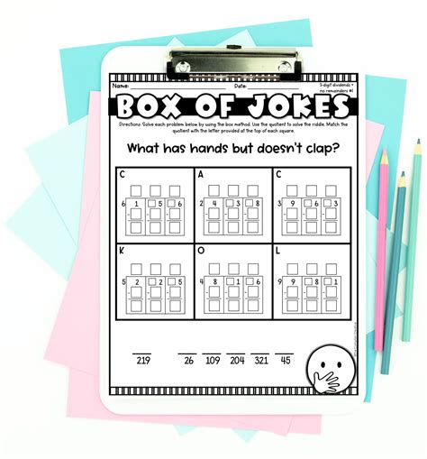 5 Box Method Division Activities Worksheets Slides More The Compton Creative