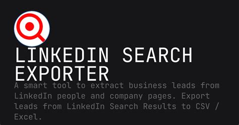 Linkedin Search Exporter Export Leads With Email From Linkedin Search Results