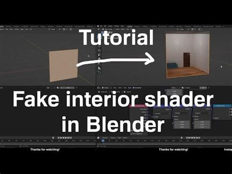 Blender Tutorial Fake Interior Mapping Shader Parallax Mapping
