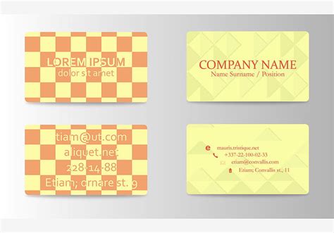 명함 창의적인 방문 카드 벡터 Ai Eps Uidownload