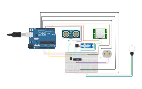 Circuit Design Home Automation System Cps Project Tinkercad