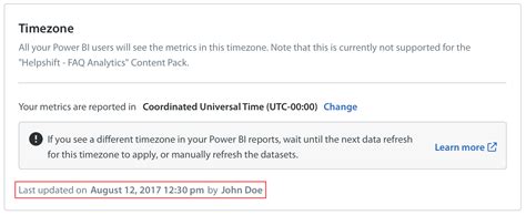 How Do I Set My Time Zone In Power Bi Helpshift Knowledge Base Helpshift Knowledge Base
