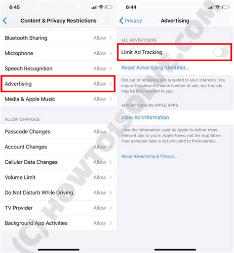 How To Turn Off Limit Ad Tracking On IPhone