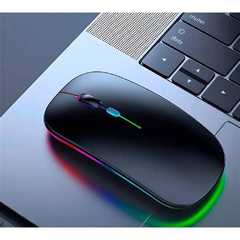 Mouse Sem Fio Recarregável Led RGB Mouse para Notebook Sem Fio Shopee Brasil