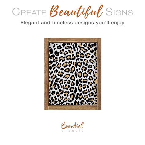 Leopard Print Stencil Large