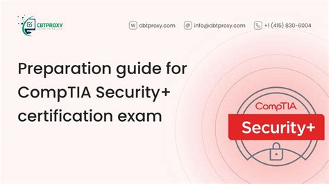 Preparation Guide For Comptia Security Certification Exam • Cbtproxy