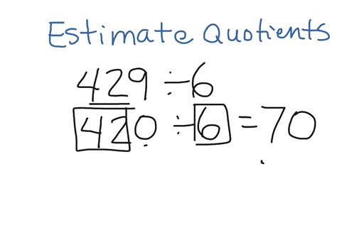 Estimate Each Quotient Calculator
