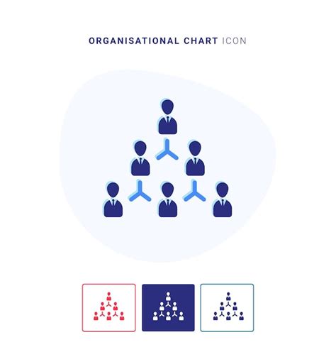 조직도 아이콘 로고 및 벡터 템플릿 프리미엄 벡터