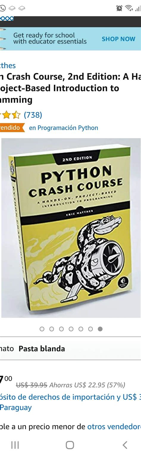 Book Python Crash Course 2nd Edition A Hands On Project Based Introduction To Programming By