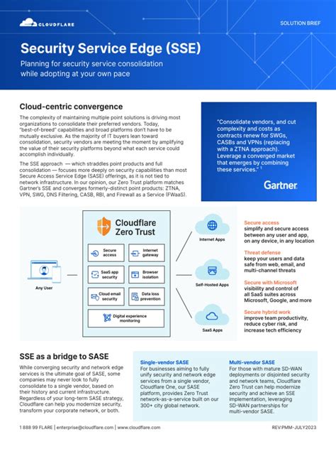 Sse Brief Cloudflare One 2023 V2 Pdf Information And
