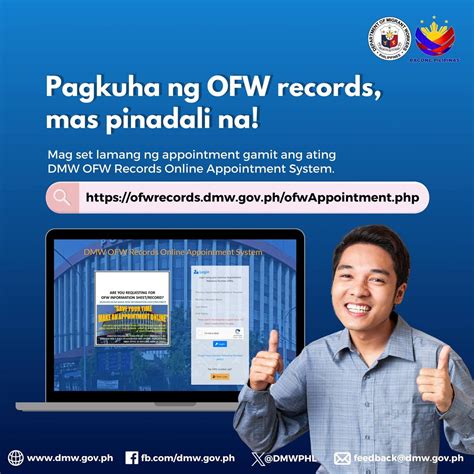 Ofw Records Dmw Ofw Records Online Appointment System Owwa Member