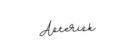 91 Asterisk Name Signature Style Ideas Get Esign