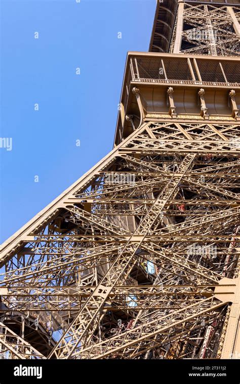 Eiffel Tower Details Paris France Europe Stock Photo Alamy