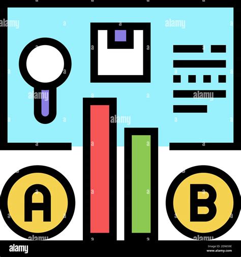 Comparison Diagram Color Icon Cut Out Stock Images And Pictures Alamy