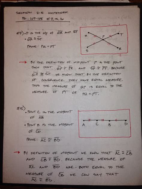 Honors Geometry Vintage High School Section Postulates Theorems And Paragraph Proof