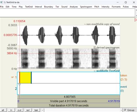 Praatの基本操作（6）textgridの活用 Praatで音声学 発音と音声学の資料室