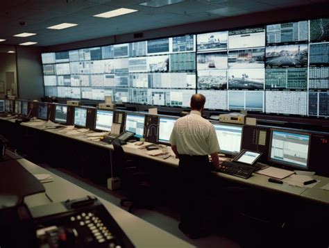 Ai Generated Mature Male In A Professional Setting Working On A Computer Monitor Stock