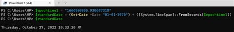 Convert Epoch Time To Date Using Powershell