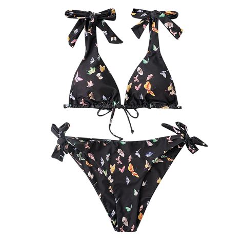 Womens Bikinis Womens Swimsuit Triangle Strap Womens Split Bikini