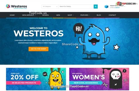 Template Website bán quần áo hoặc thương mại điện tử html css javascript