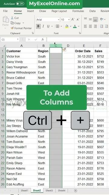 Add And Delete Rows And Columns In Excel 💪 Shorts Myexcelonline Excel