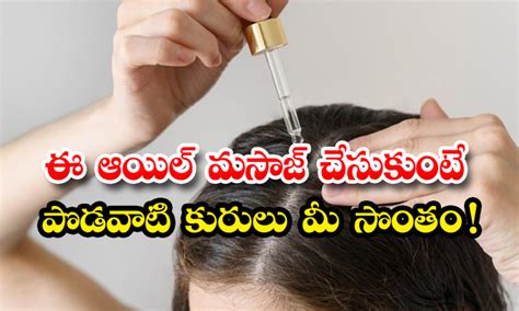 ఈ ఆయిల్‌తో మ‌సాజ్ చేసుకుంటే పొడ‌వాటి కురులు మీసొంతం Massage With This