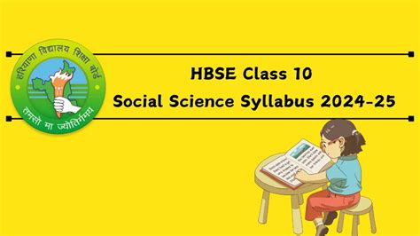 Hbse Class 10 Social Science Syllabus 2024 25 Check And
