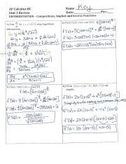 AP Calculus BC Unit 3 Review Differentiation Of Compositions Course Hero