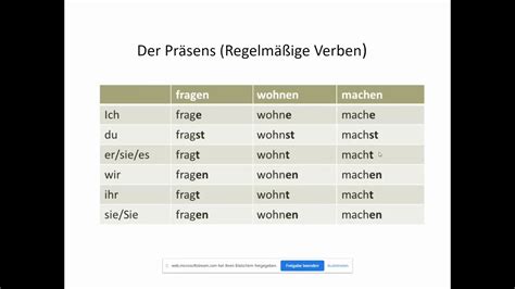 Үйл үгийн одоо цагийн хувилал Youtube