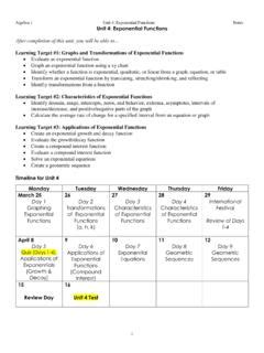 Unit 4 Exponential Functions Unit 4 Exponential Functions Pdf PDF4PRO