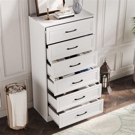August Grove® 6 Drawer Wide Dresser For Bedroom And Reviews Wayfair