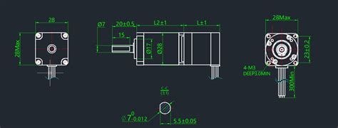 Nema 11 28mm 기어 박스 스테핑 모터 홀리